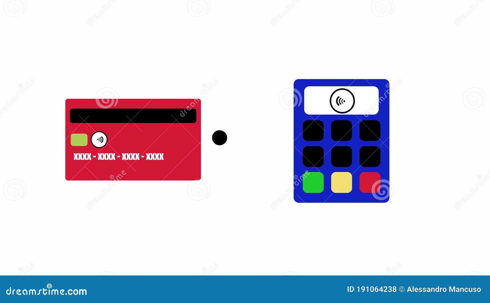 Payment Animation Using Credit Card Contactless. Payment Accepted Stock ...