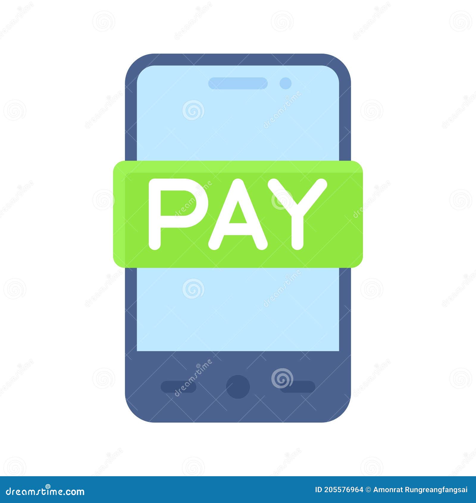 Payment App Icon, Mobile Application Vector Illustration Stock Vector ...