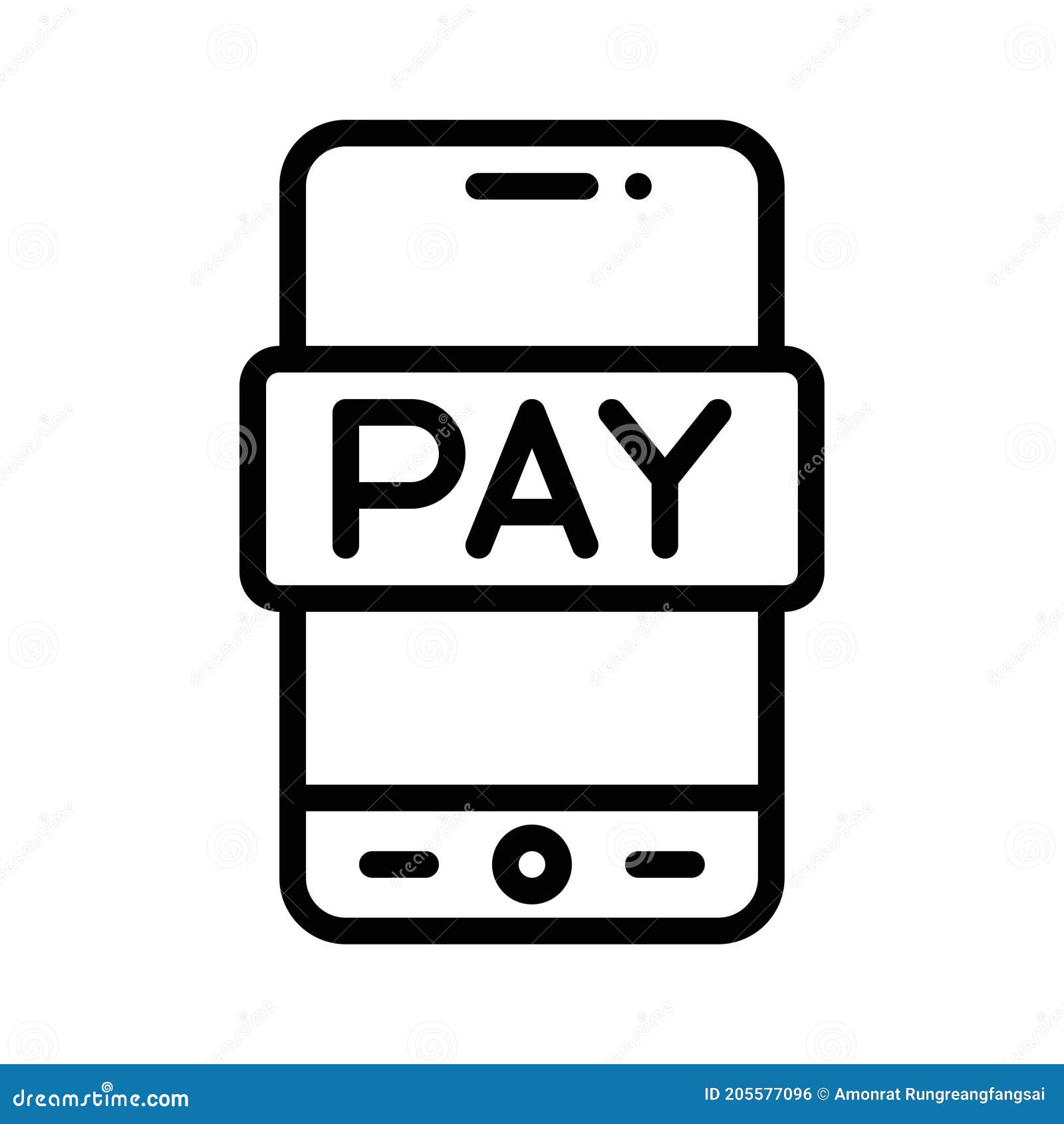 Payment App Icon, Mobile Application Vector Illustration Stock Vector ...