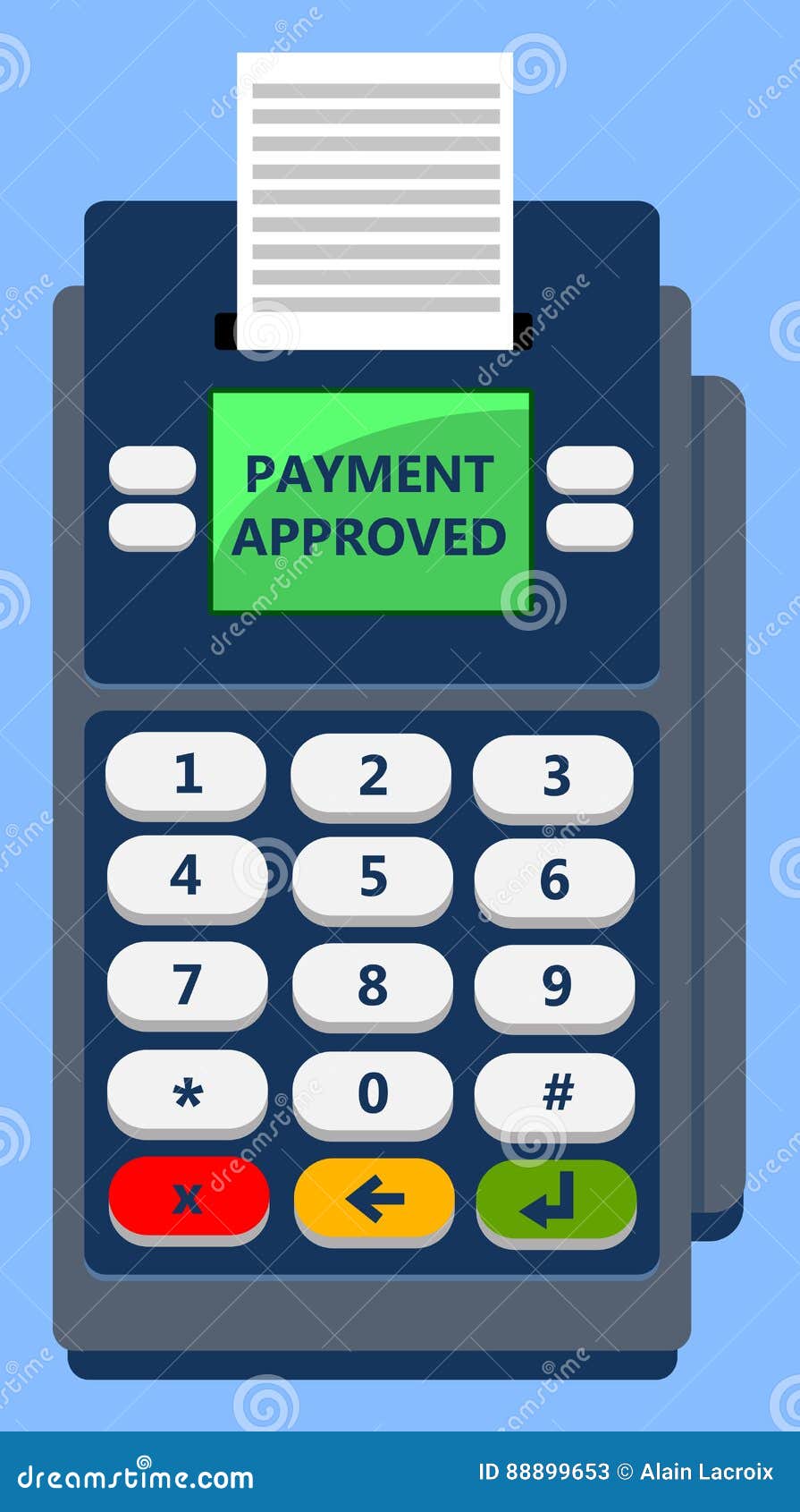 Payment approved stock illustration. Illustration of fees - 88899653