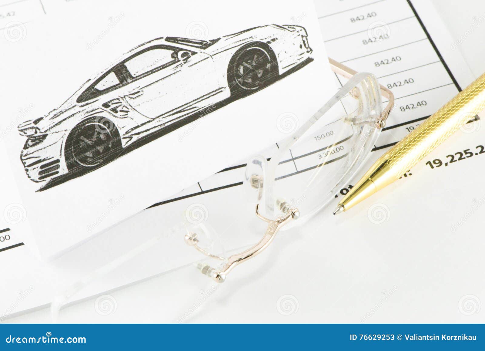 Sheet Calculation Stock Photo | CartoonDealer.com #76629270