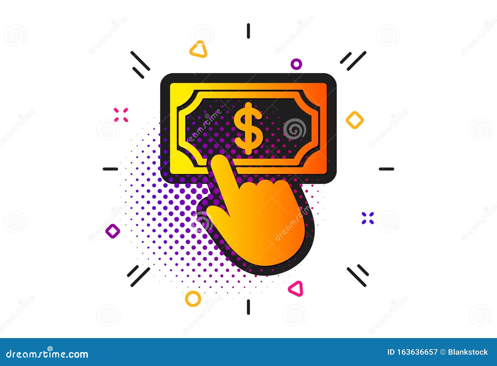 Payment Click Icon. Dollar Exchange Sign. Vector Stock Vector ...