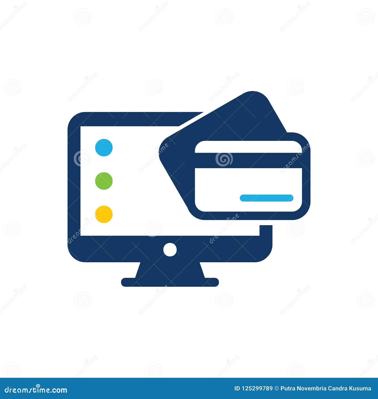 Payment Computer Logo Icon Design Stock Vector - Illustration of laptop ...