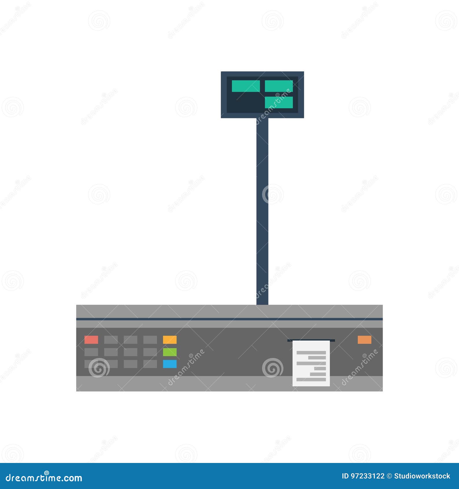 Payment Computer Terminal Vector Icon Stock Vector - Illustration of ...