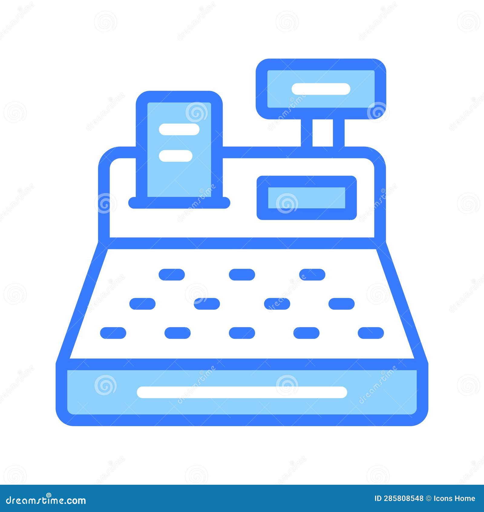 Payment Counter Machine, Cash Register Icon in Modern Design Style ...