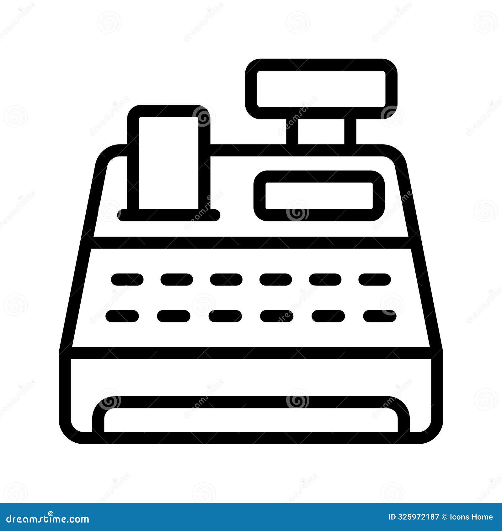 Payment Counter Machine, Cash Register Icon in Modern Design Style ...