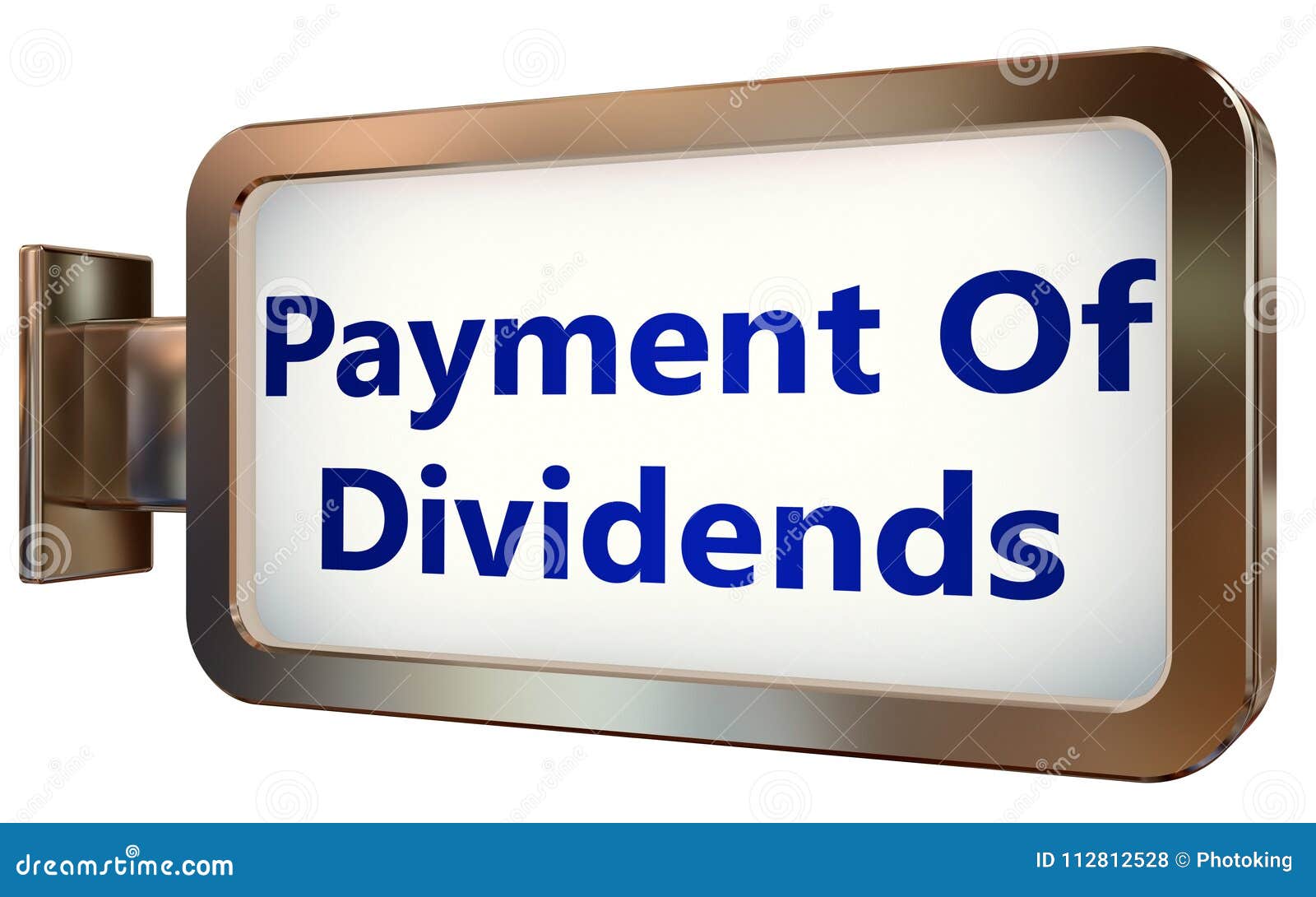 Payment of Dividends on Billboard Background Stock Illustration ...
