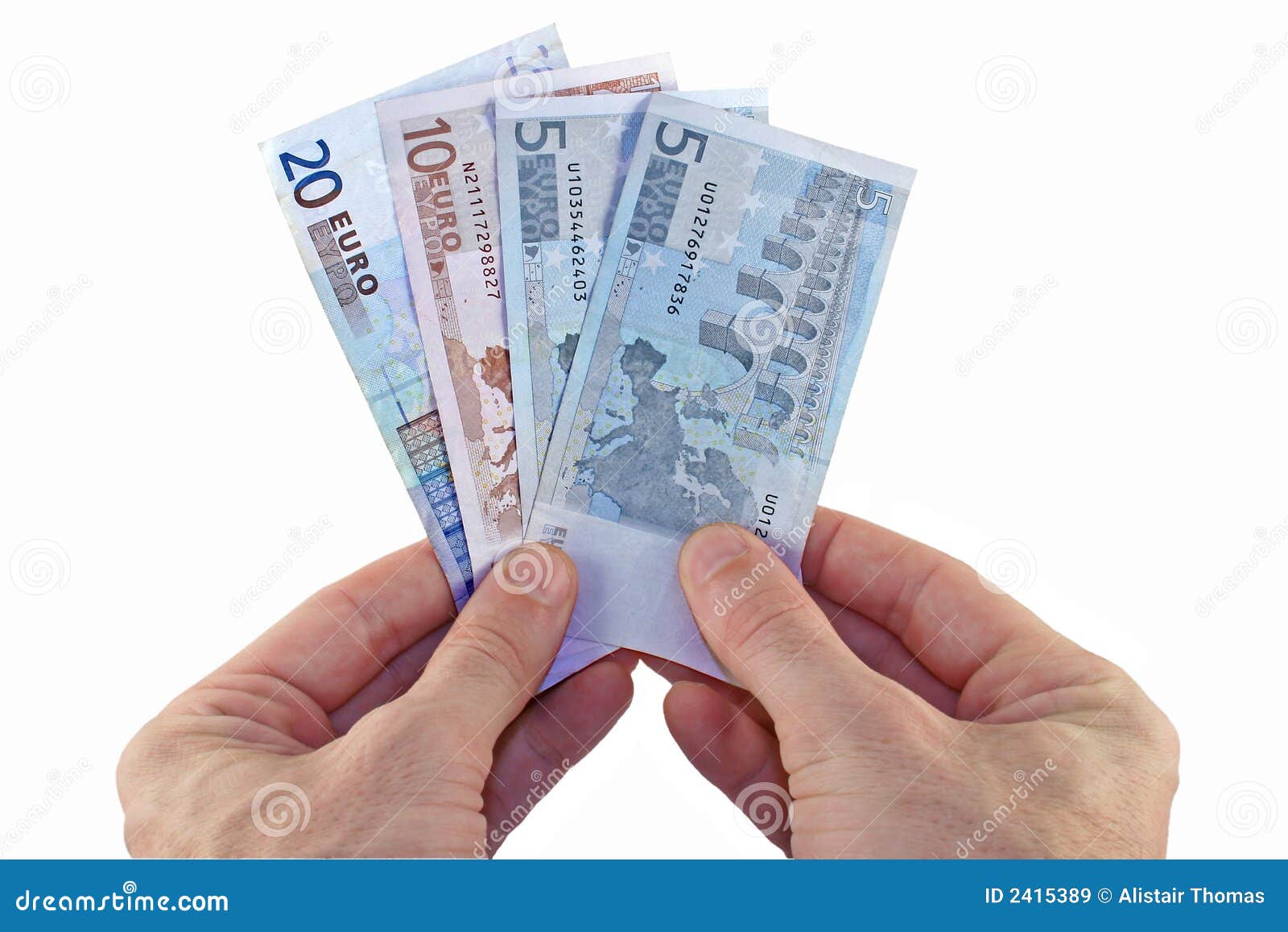 Payment in Euros stock image. Image of background, handing - 2415389
