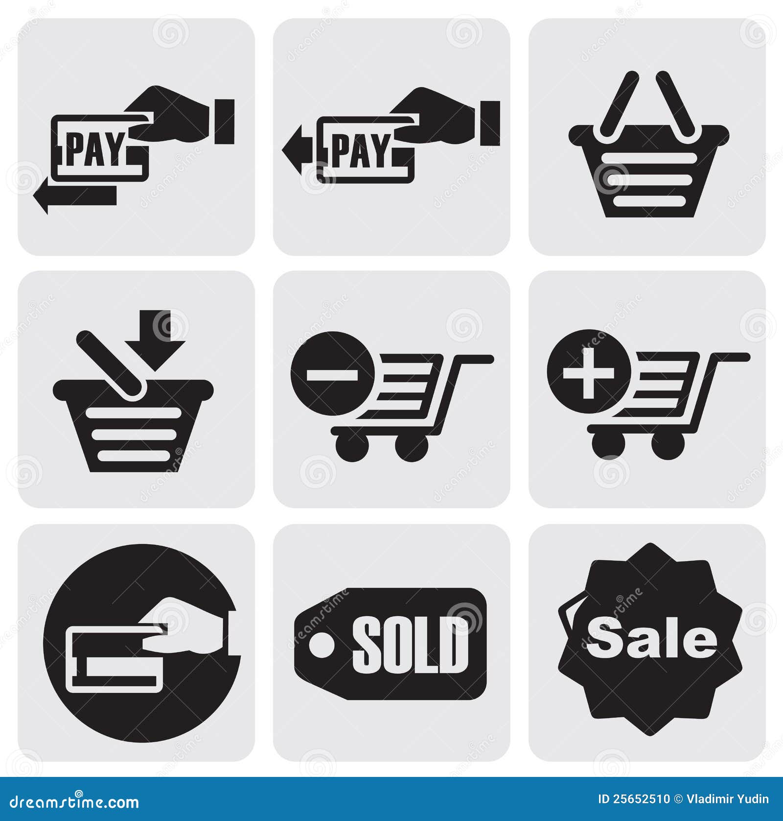 Payment icons stock vector. Illustration of electronic - 25652510