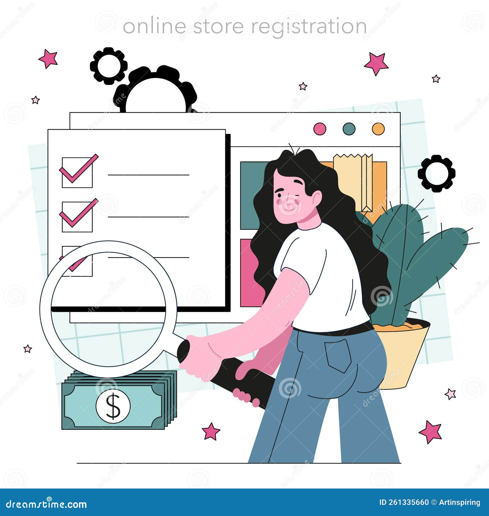 Payment Integration Concept. Online Store Payment System Stock Vector ...