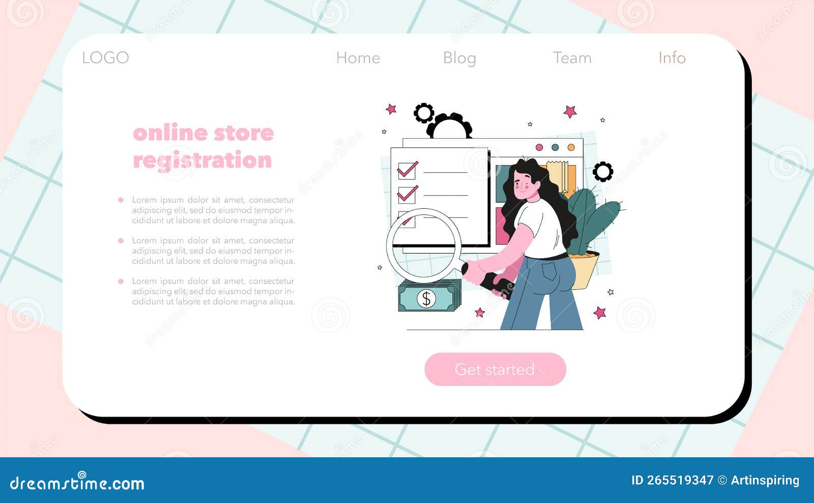 Payment Integration Web Banner or Landing Page Set. Online Store ...