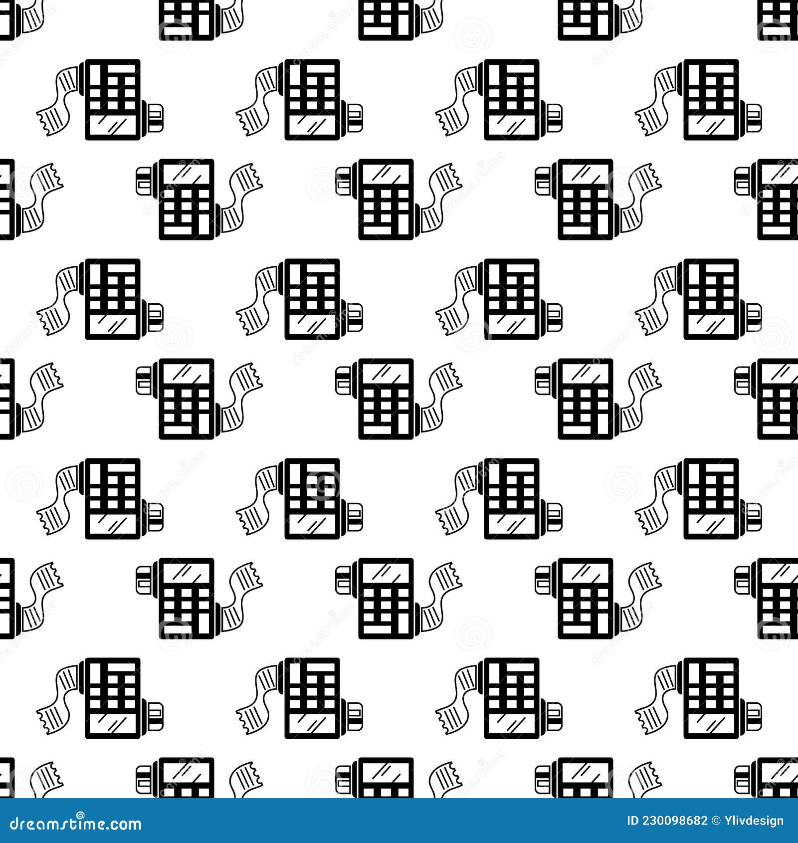 Payment Machine Pattern Seamless Vector Stock Vector - Illustration of ...