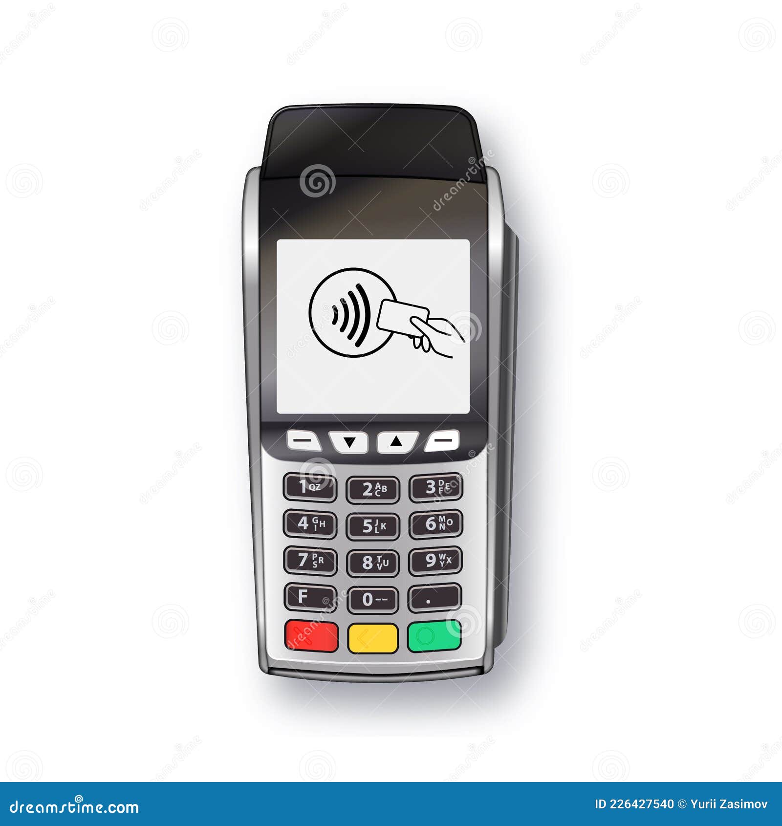 Payment Machine. POS Terminal Bank Payment Terminal Design Template ...