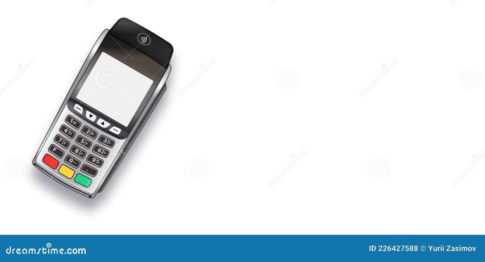 Payment Machine. POS Terminal Bank Payment Terminal Design Template ...