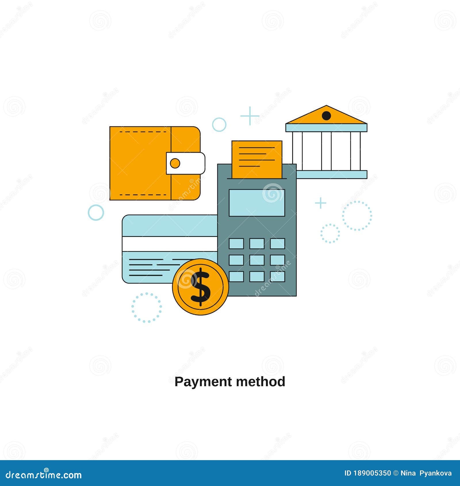 Payment method concept stock vector. Illustration of electronic - 189005350