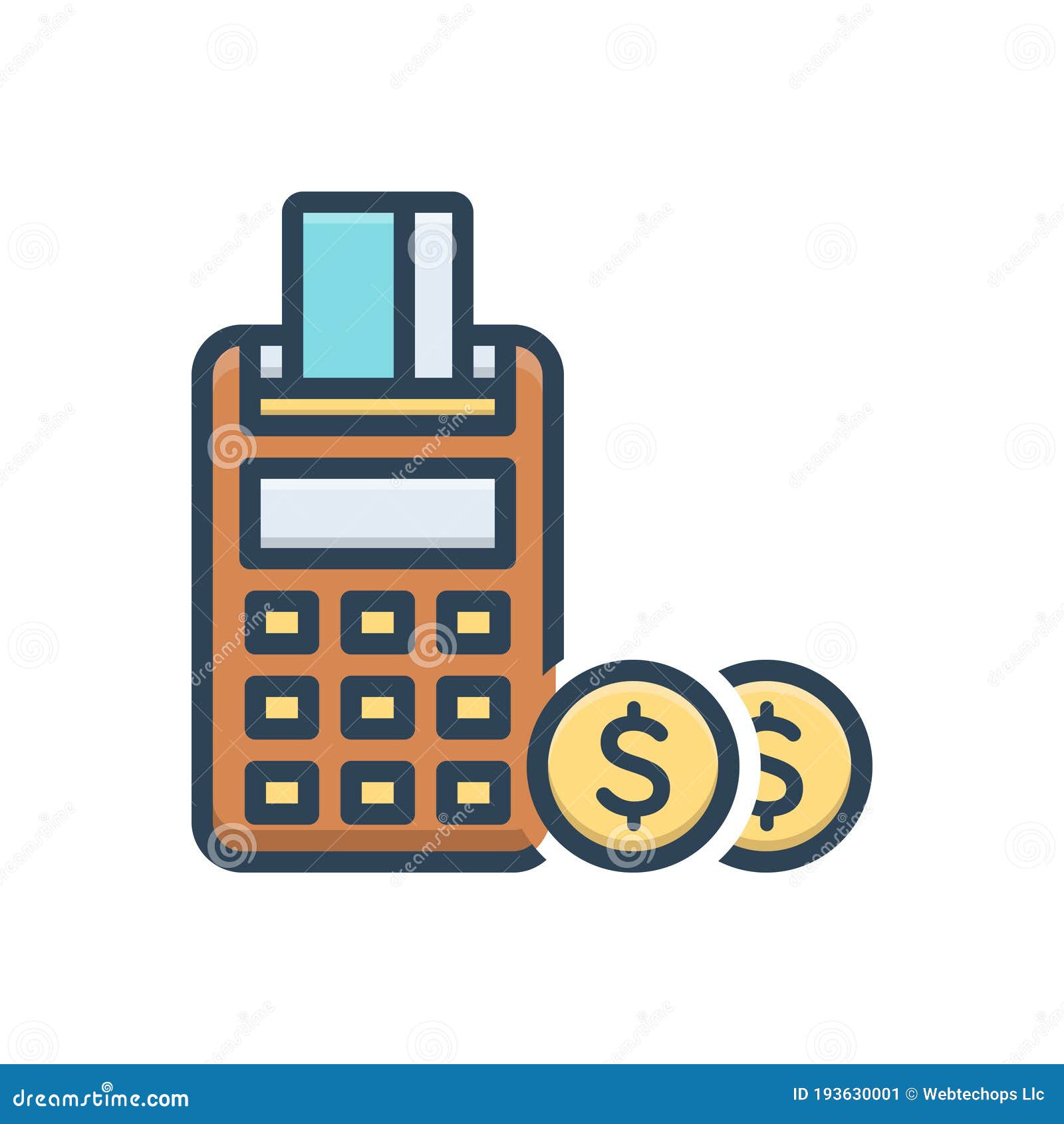 Color Illustration Icon for Payment Method, Cash and Currency Stock ...