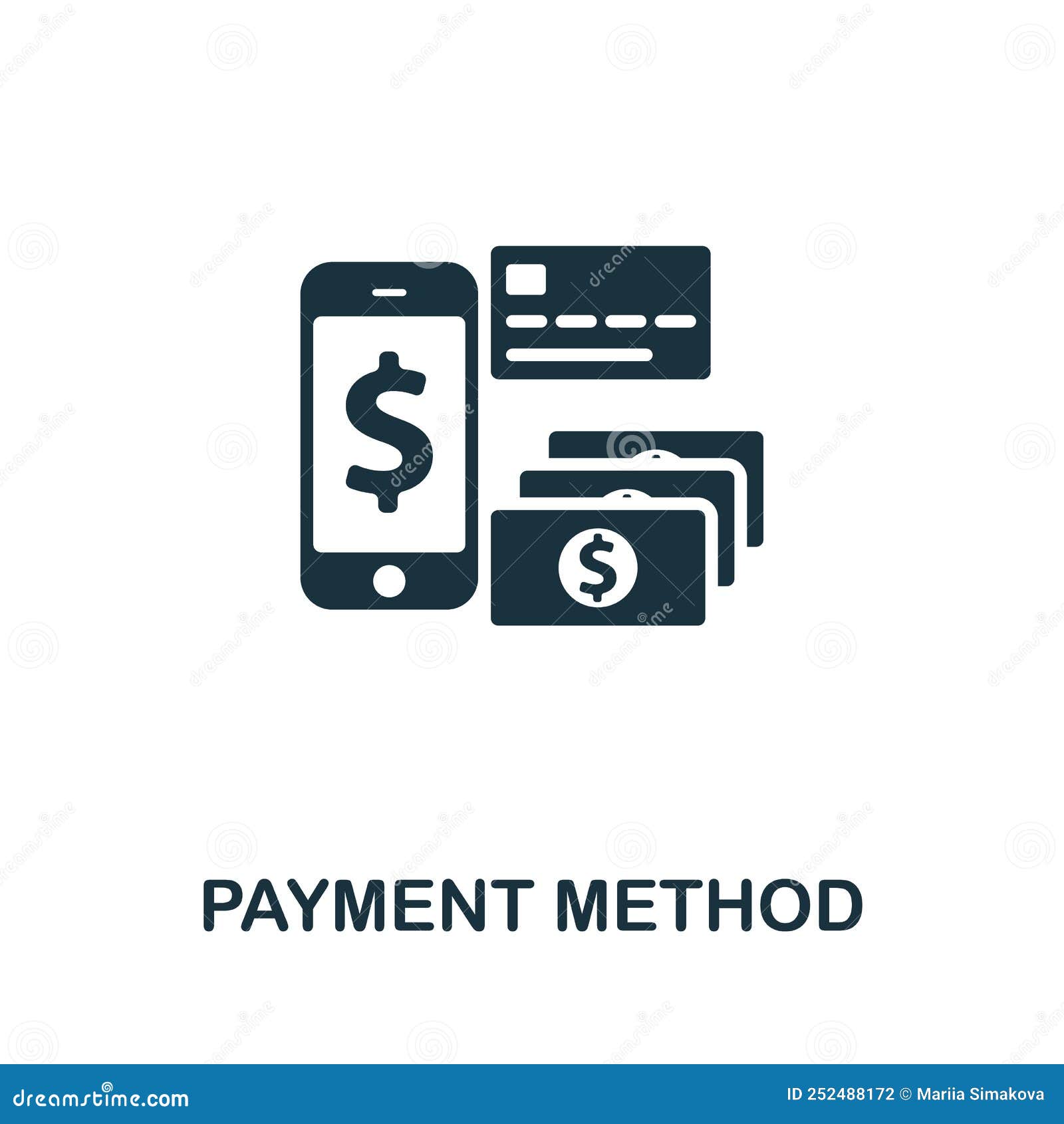 Payment Method Icon. Monochrome Simple Line Retail Icon for Templates ...