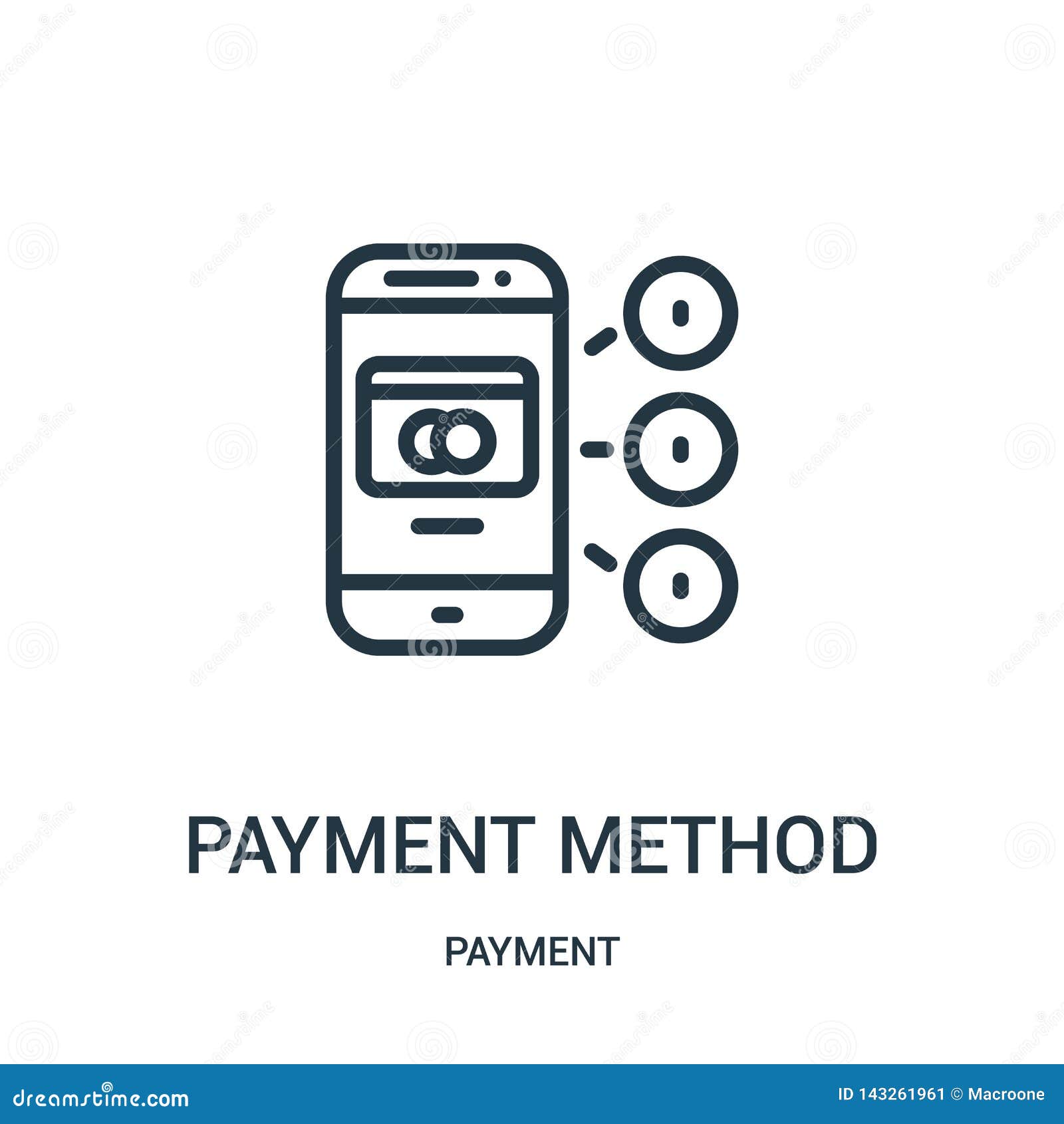 Payment Method Icon Vector from Payment Collection. Thin Line Payment ...