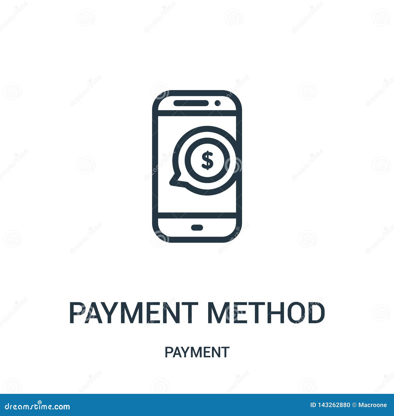 Payment Method Icon Vector from Payment Collection. Thin Line Payment ...