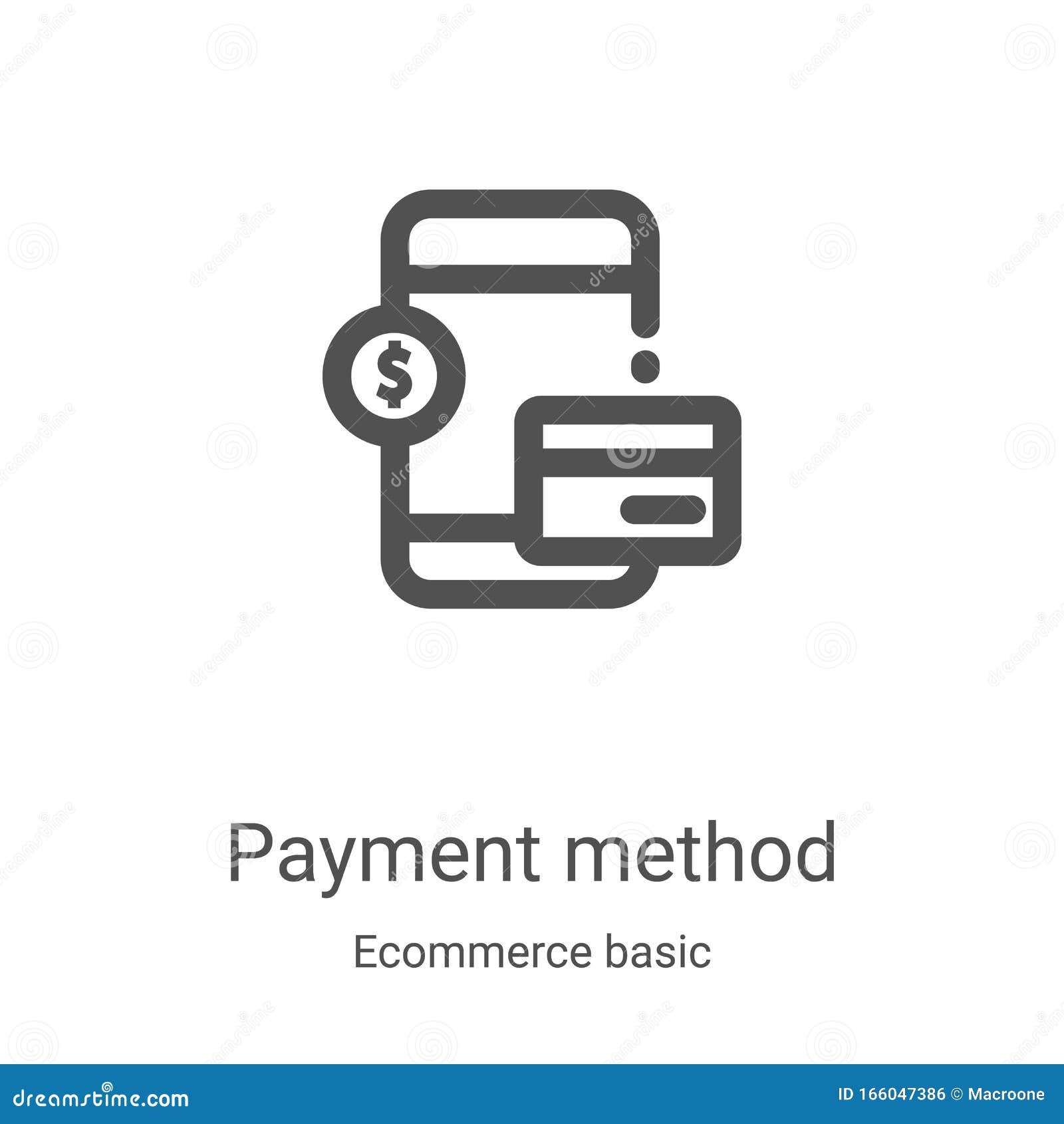 Method Icon, Banner Outline Template Cartoon Vector | CartoonDealer.com ...