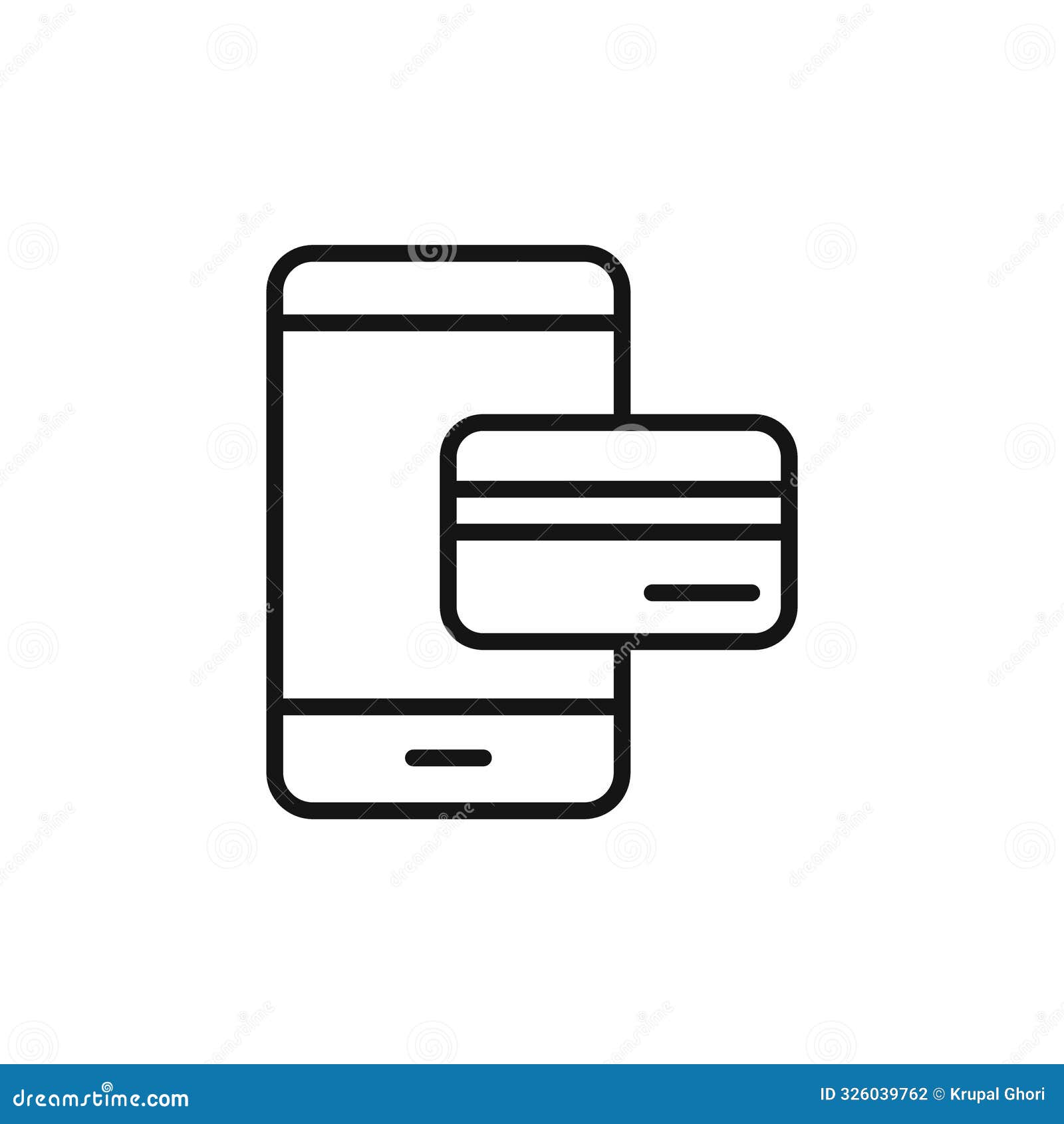 Payment Method Logo Sign Vector Outline Stock Vector - Illustration of ...