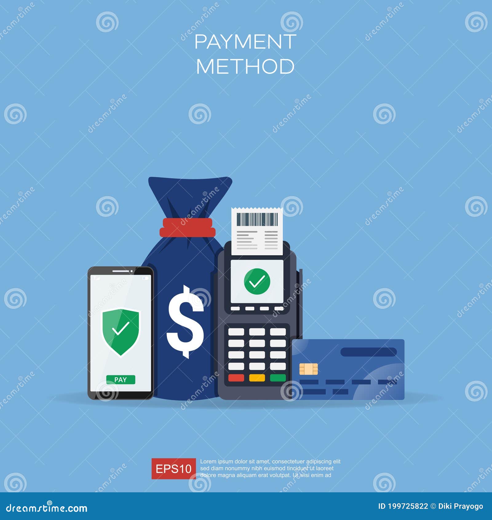 Payment Methods Concept with Different Ways in Transactions Vector ...