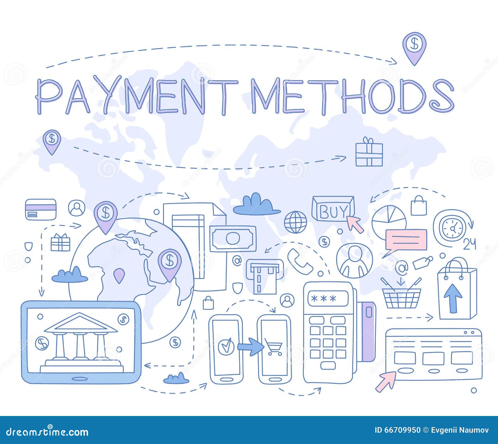 Payment Methods Infographics. Vector Illustration Stock Vector ...