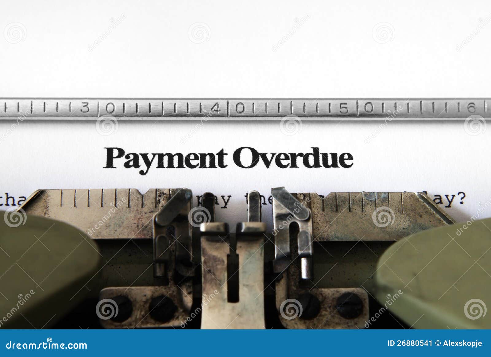 Payment overdue form stock image. Image of color, horizontal - 26880541