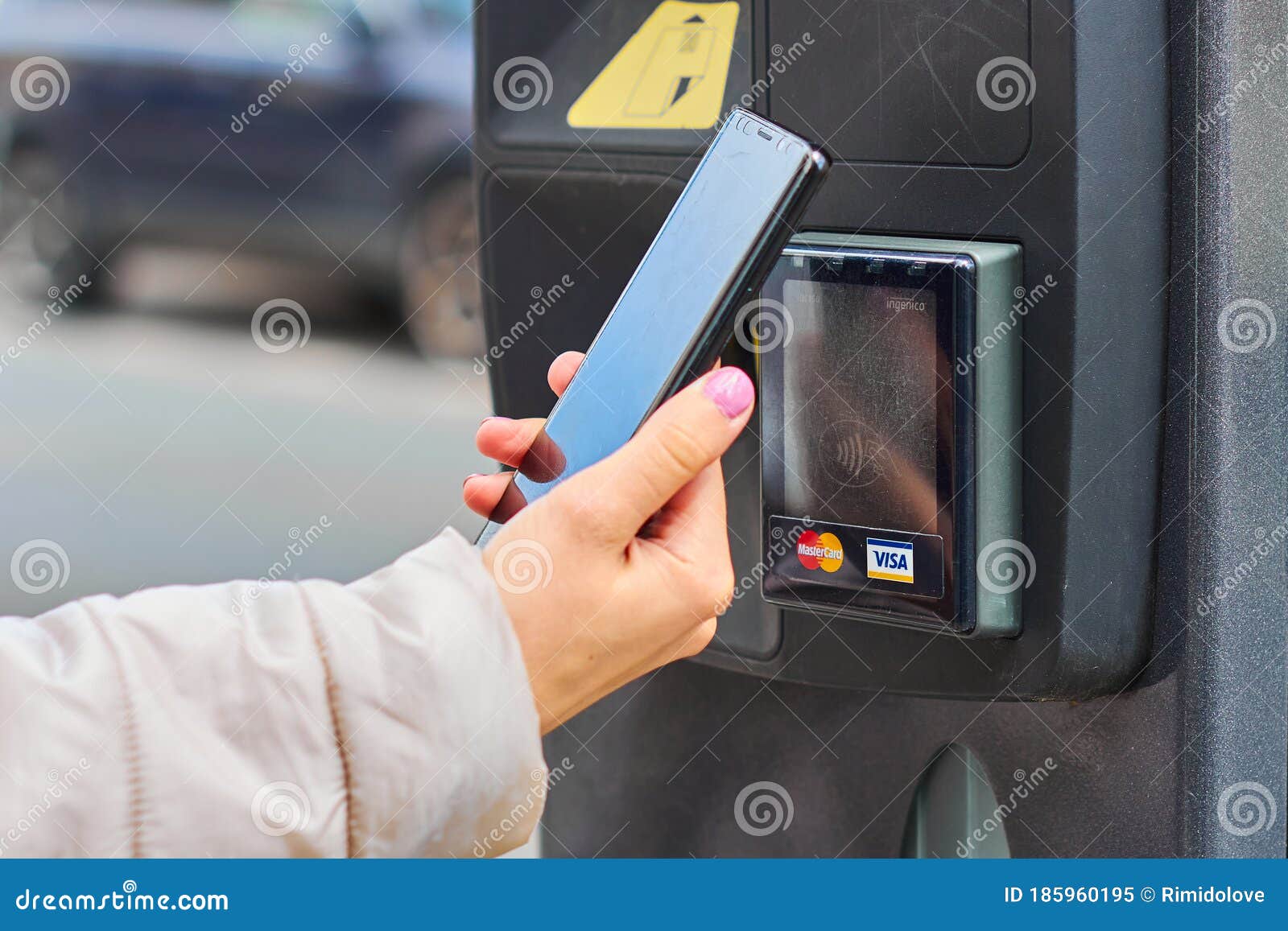 Payment for Parking Using Contactless NFC Technology Supported Visa and ...