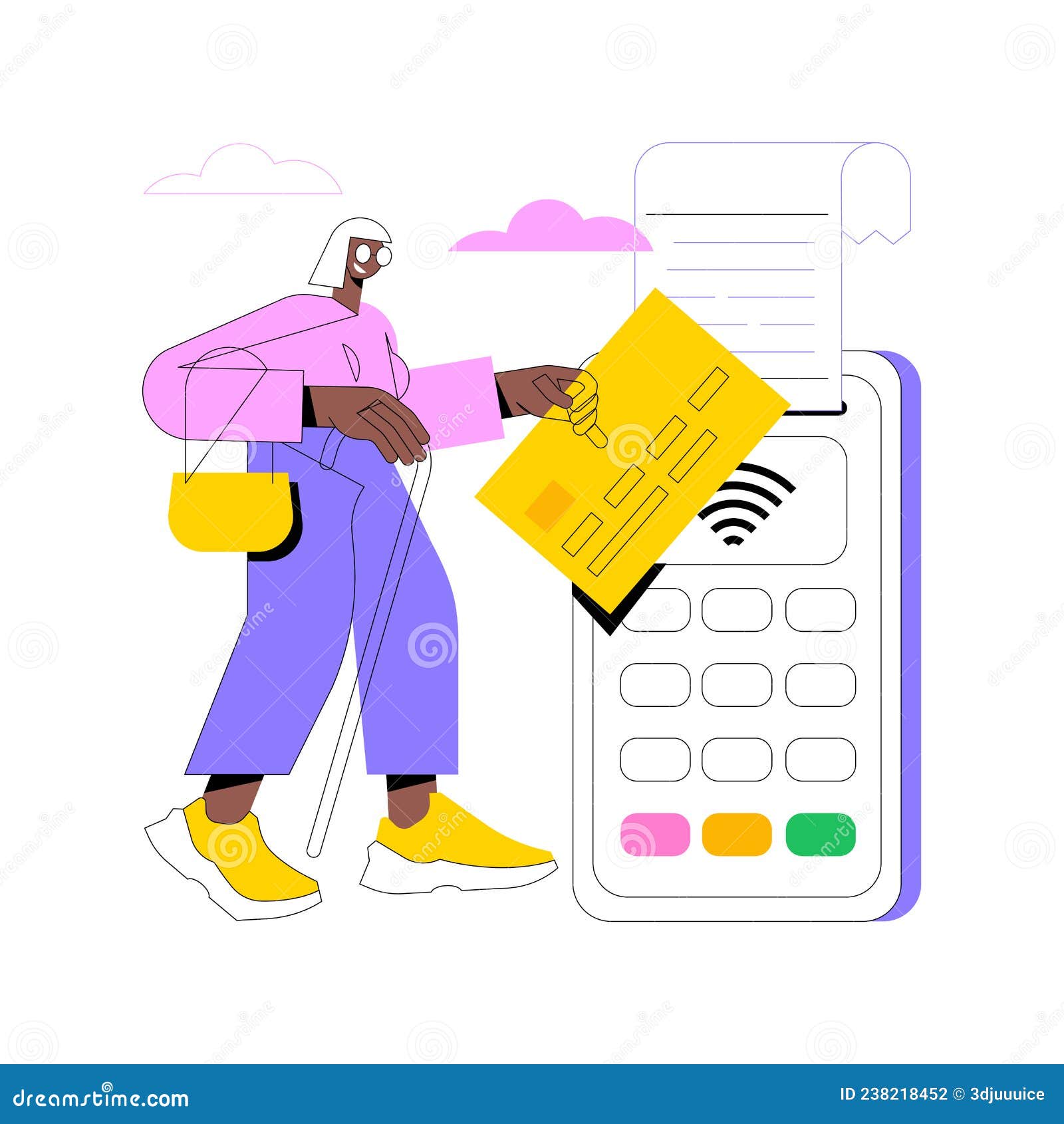 Payment Processing Abstract Concept Vector Illustration. Stock Vector ...