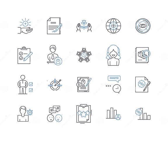 Payment Processing Line Icons Collection. Transactions, Processing ...