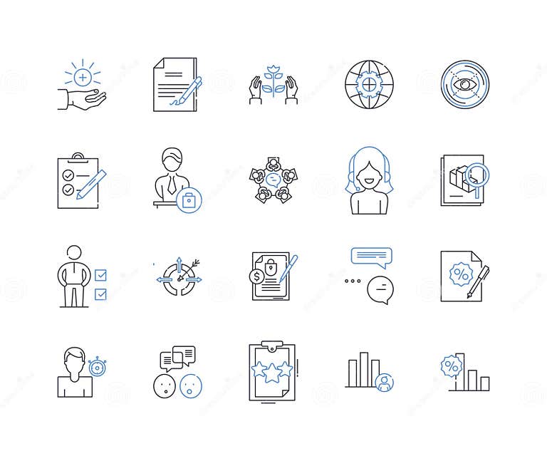 Payment Processing Line Icons Collection. Transactions, Processing ...