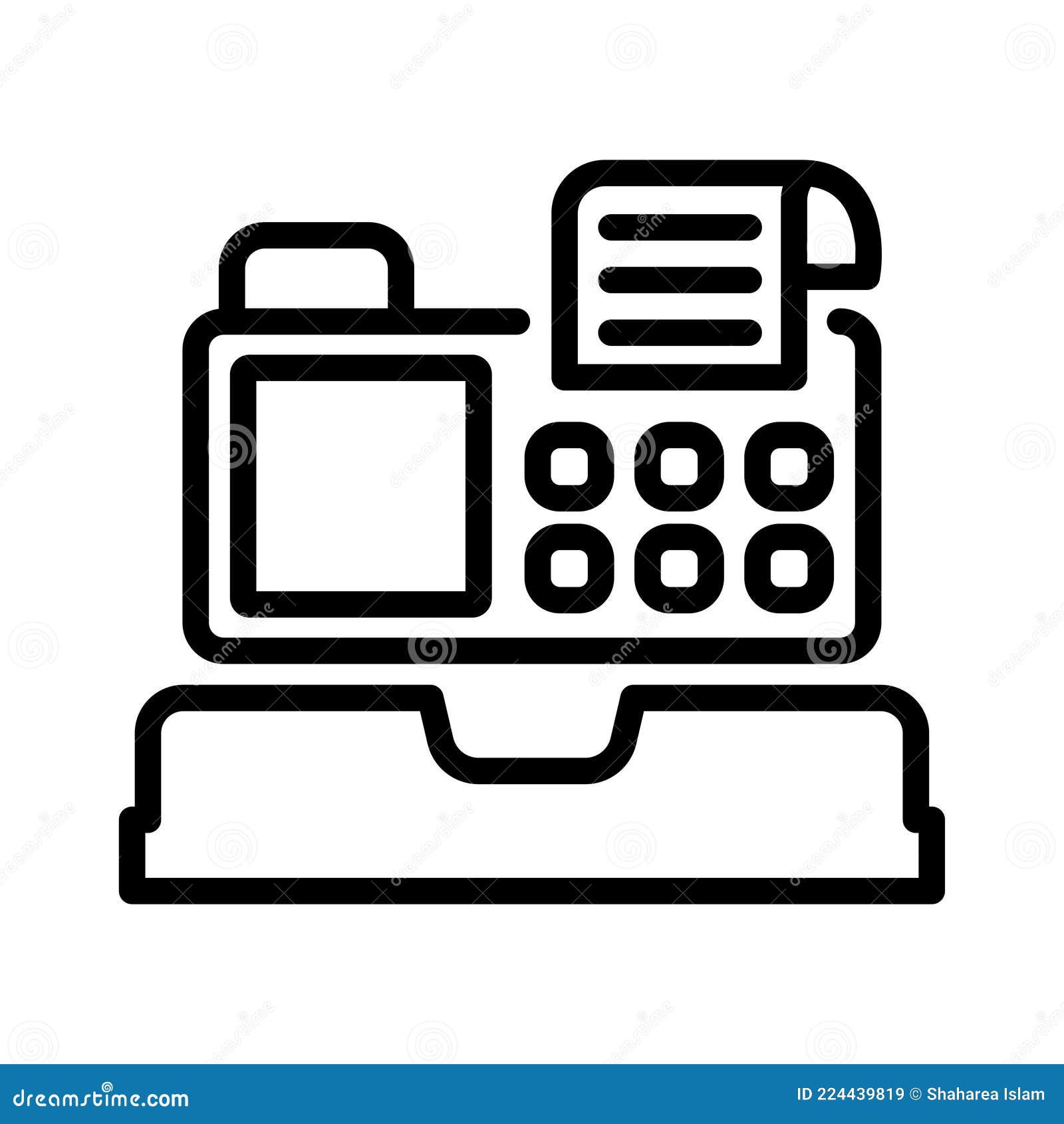 Payment receipt icon stock vector. Illustration of symbol - 224439819