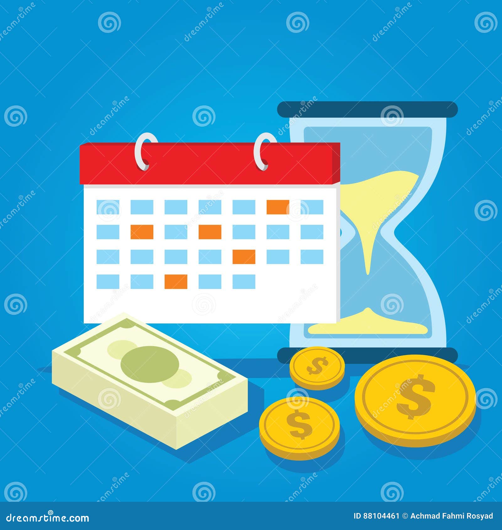 Payment Schedule Time Notification Reminder Or Money Budget Transaction ...