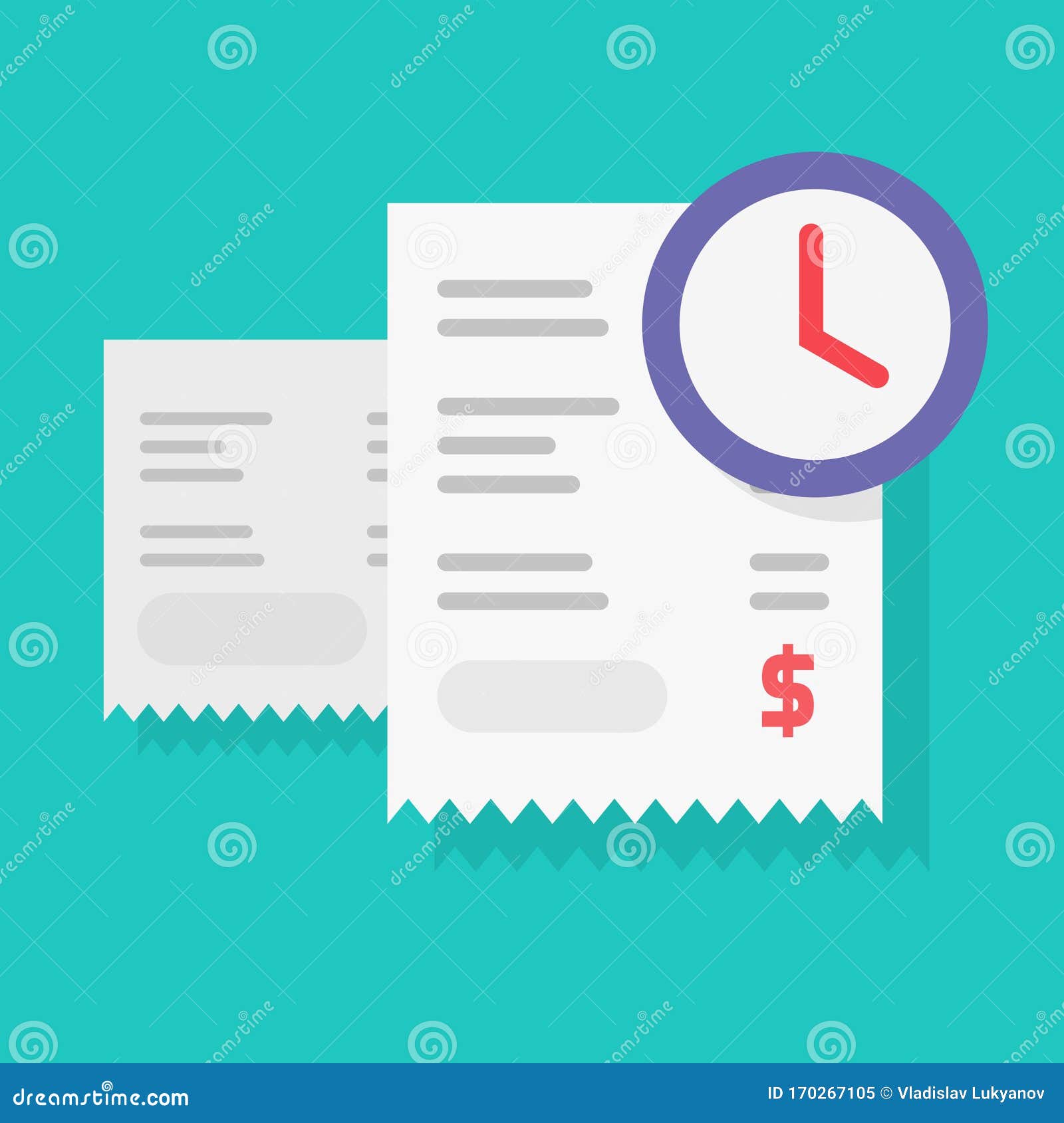 Payment Schedule Time Notification Reminder Or Money Budget Transaction ...