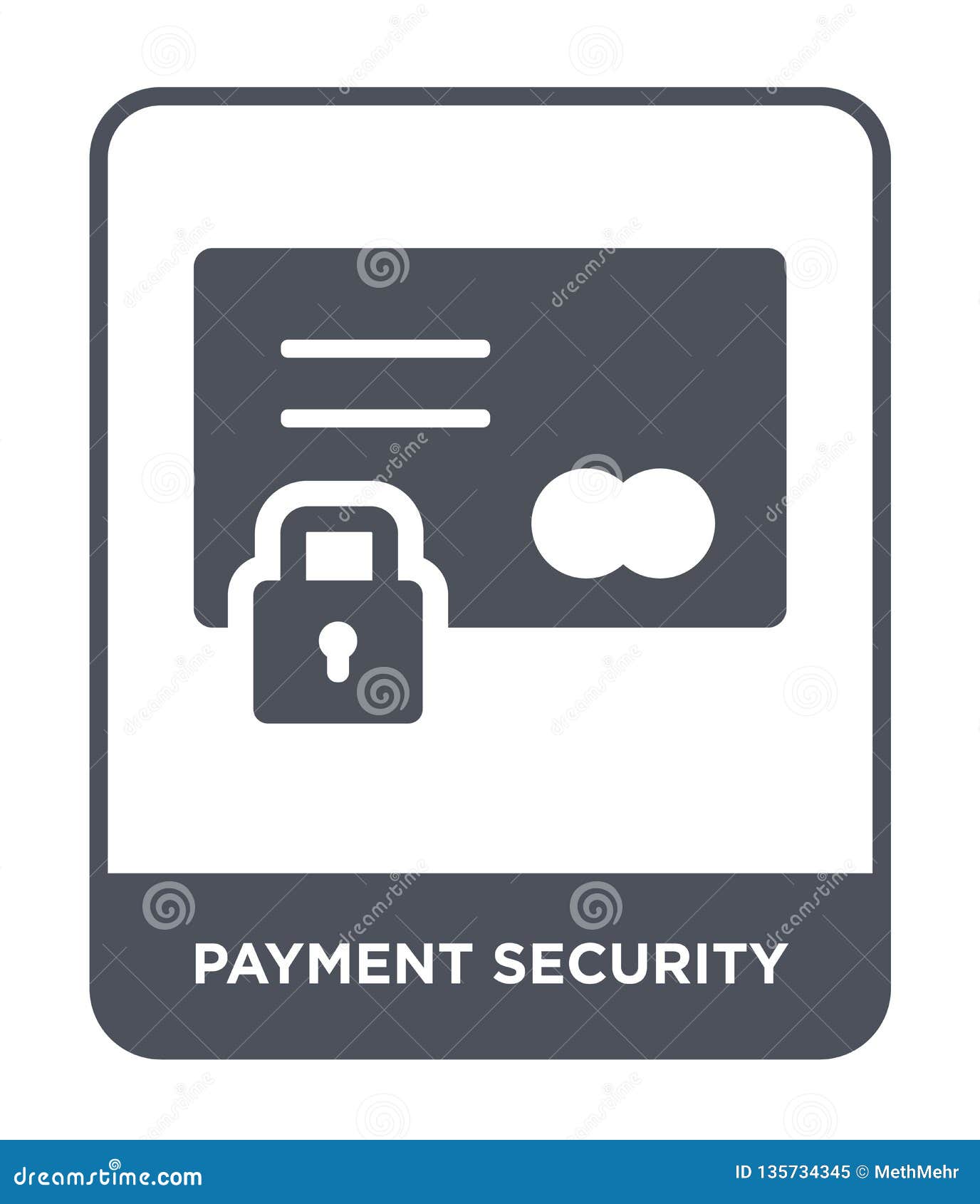 Payment Security Icon in Trendy Design Style. Payment Security Icon ...