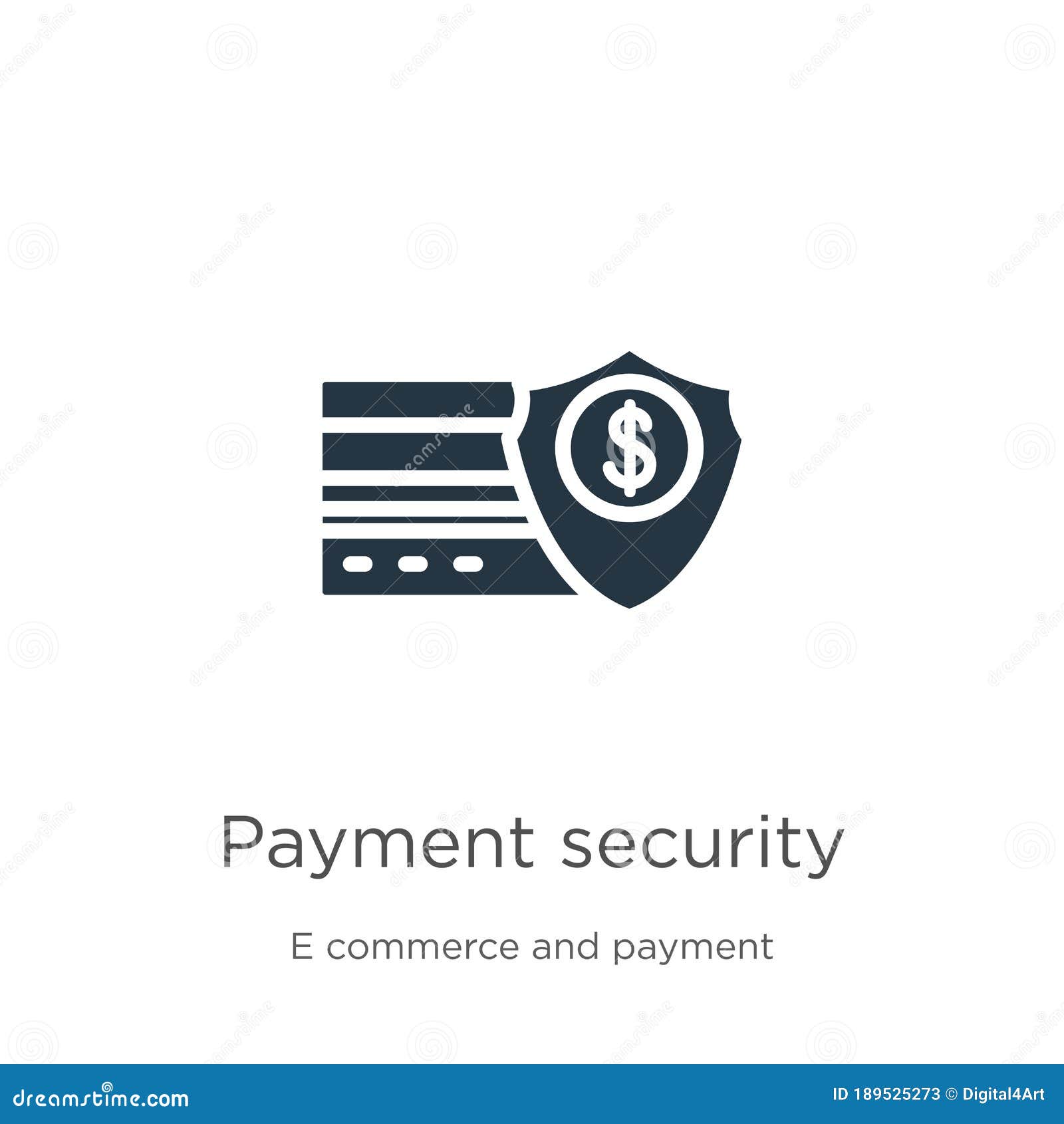 Payment Security Icon Vector. Trendy Flat Payment Security Icon from E ...