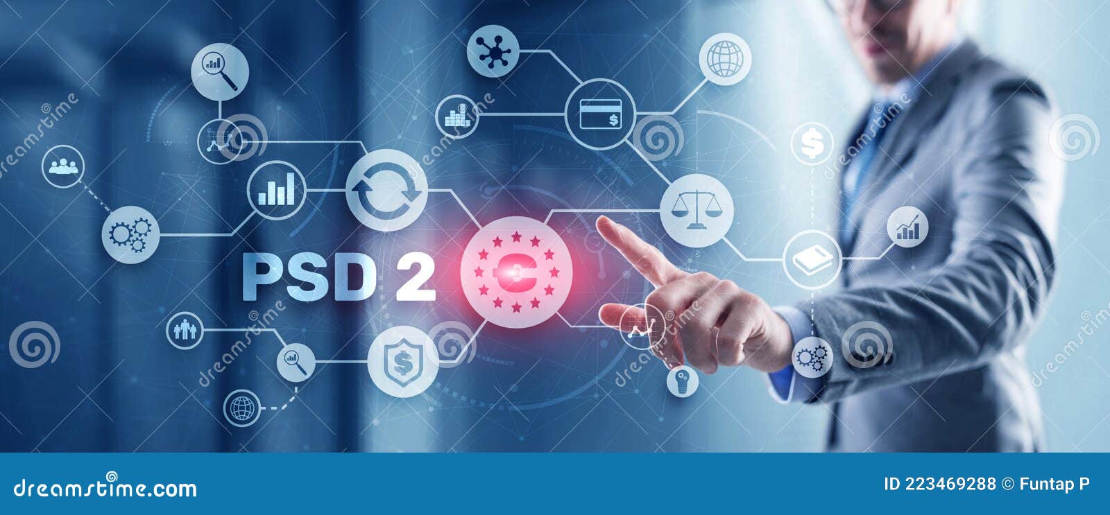 Payment Services Directive Revised PSD2. EU Payment Directive Stock ...