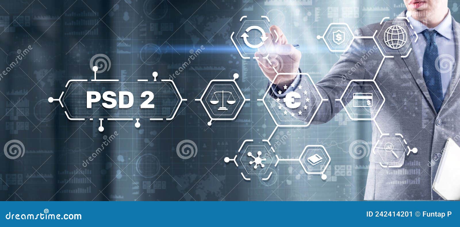 Payment Services Directive Revised PSD2. EU Payment Directive Stock ...