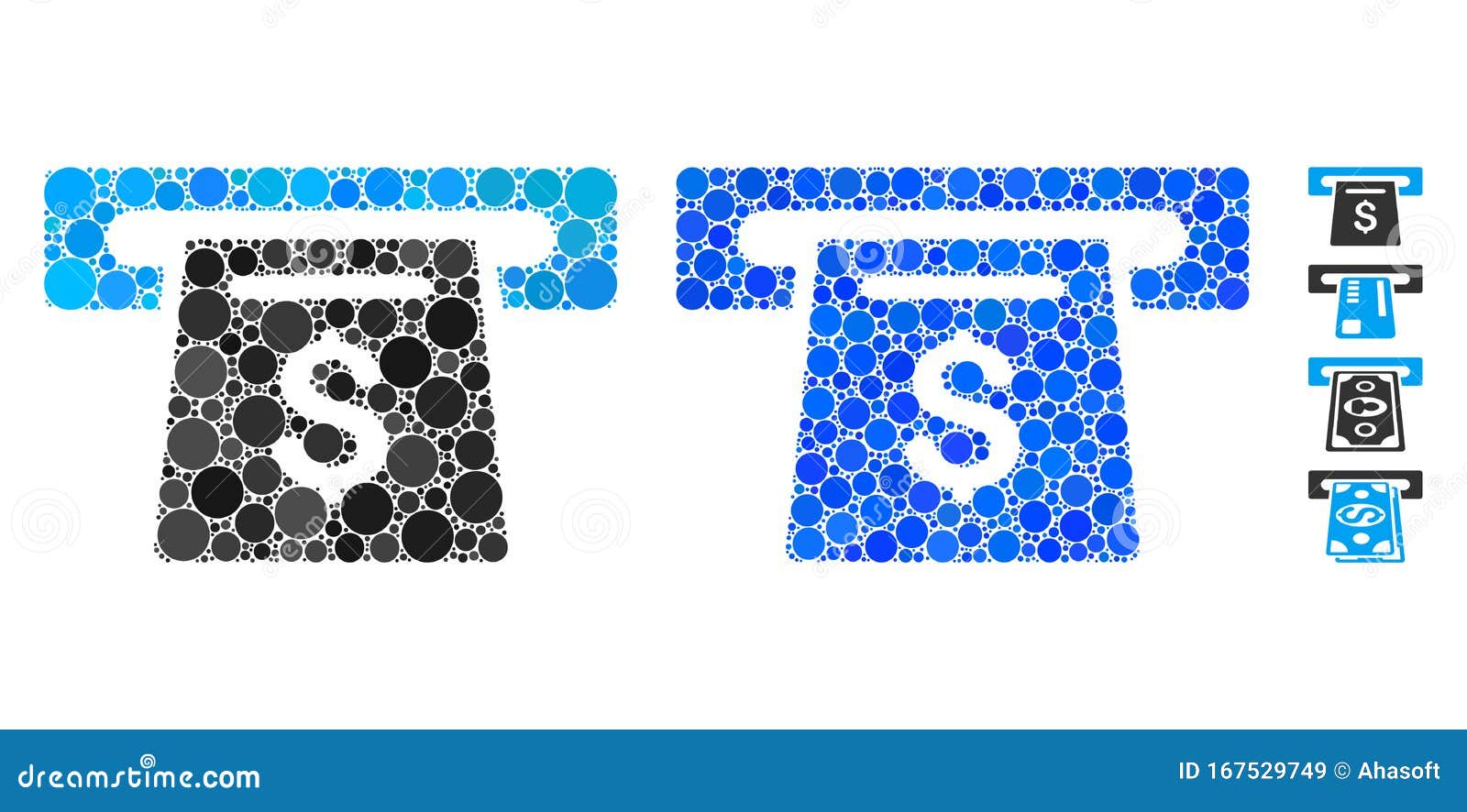 Payment Slot Mosaic Icon of Circles Stock Illustration - Illustration ...