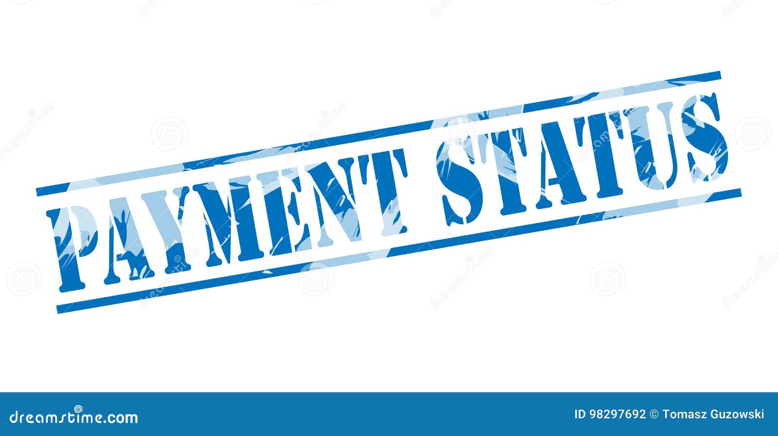 Payment status blue stamp stock illustration. Illustration of isolated ...