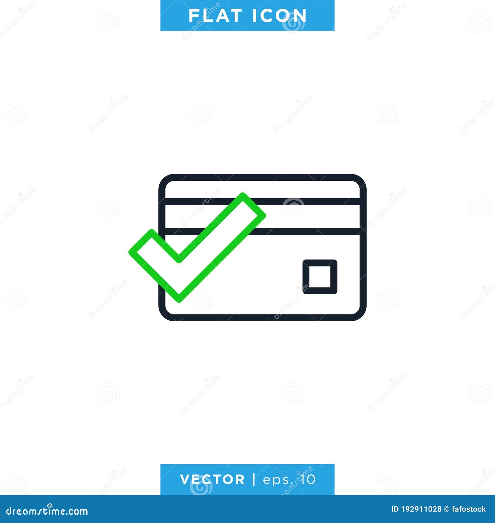 Payment Successful Icon Vector Design Template. Editable Stroke. Stock ...