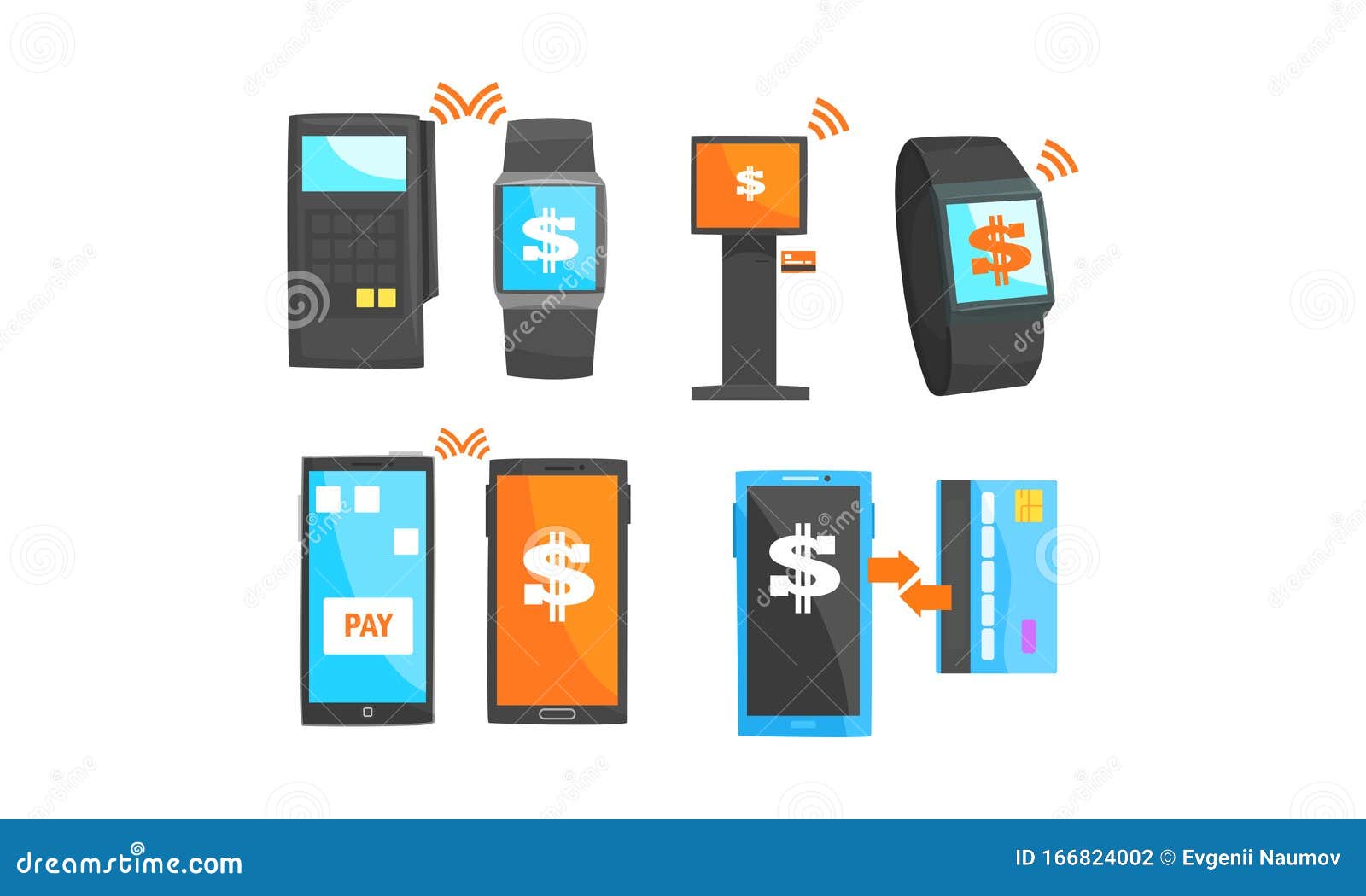 Payment System Vector Set. Online Paying Concept Stock Vector ...
