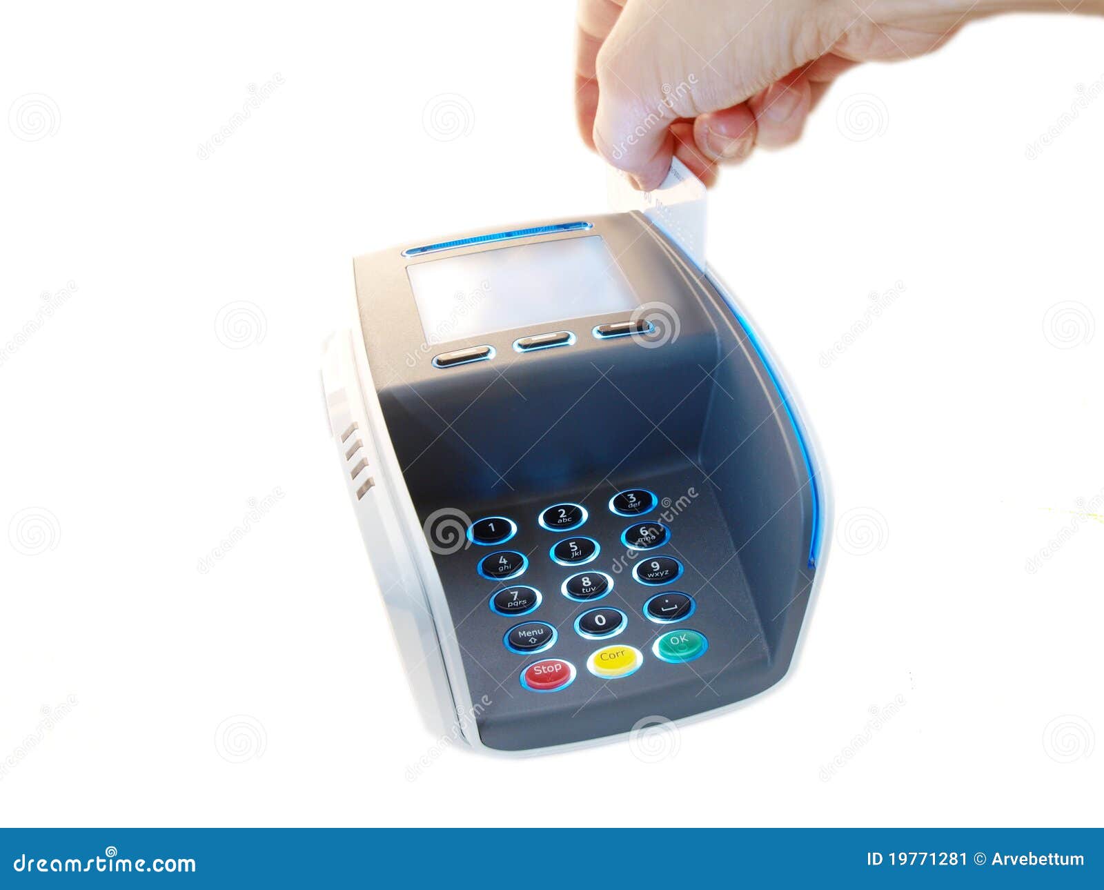 Payment terminal stock image. Image of merchant, commerce - 19771281