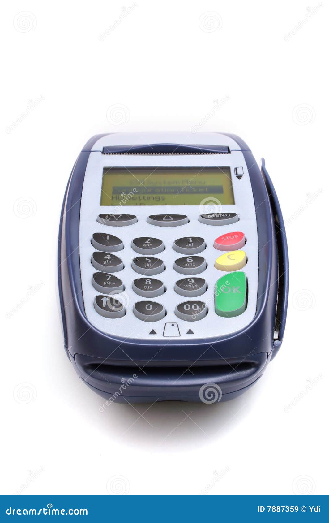 Payment terminal stock image. Image of business, hand - 7887359