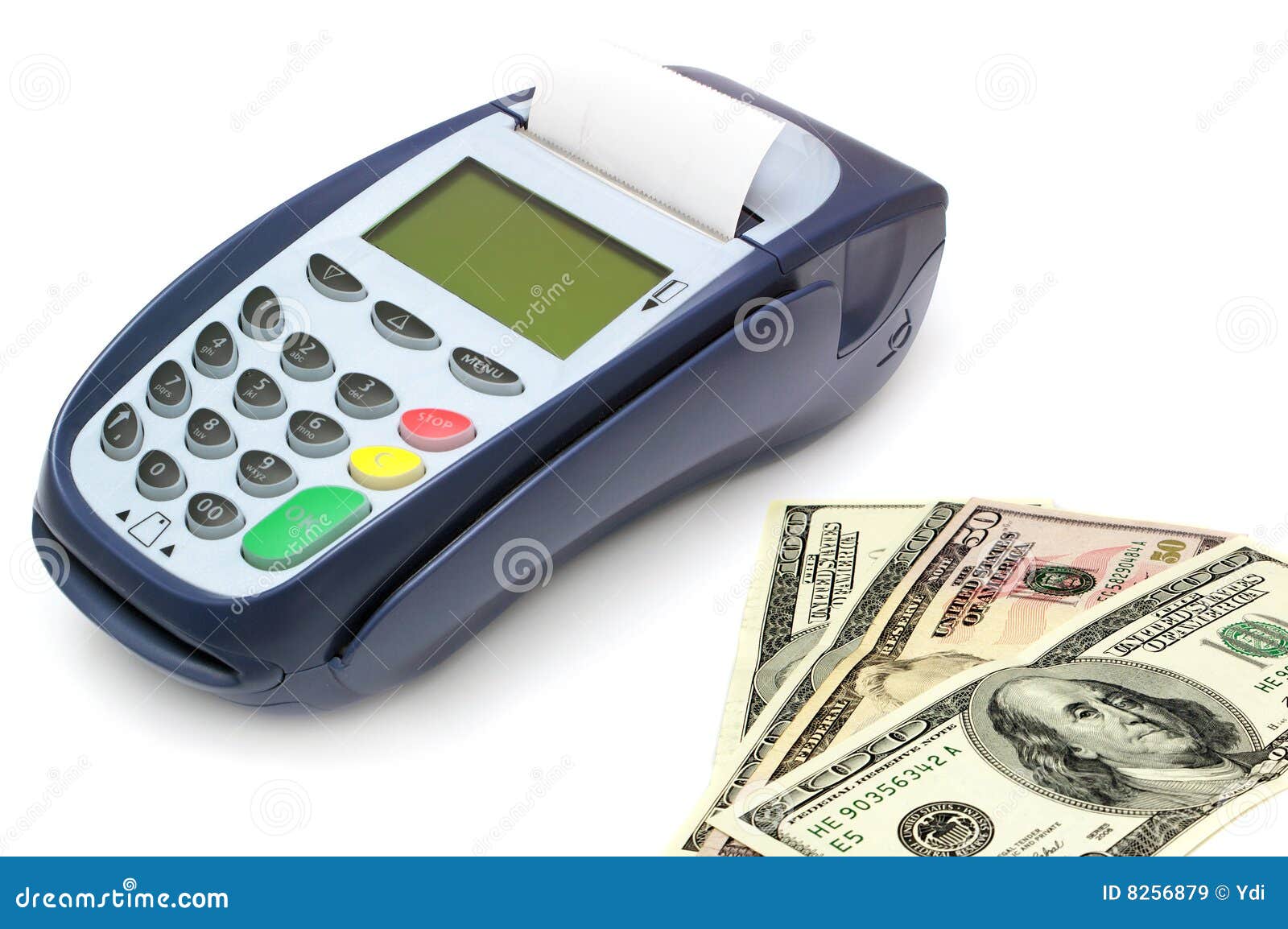 Payment terminal stock image. Image of buying, isolated - 8256879