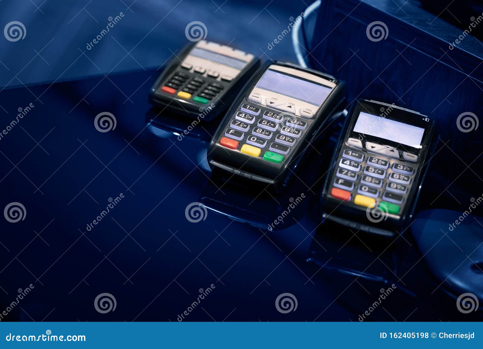 Payment Terminal with Payment Card Readers Stock Photo - Image of ...