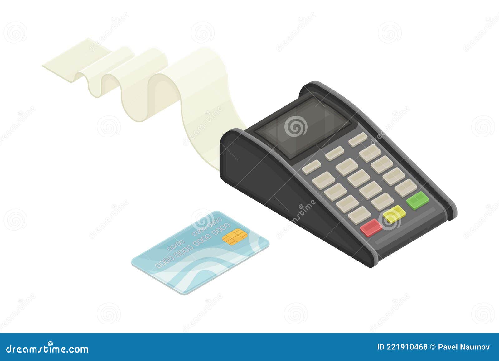 Payment Terminal with Cheque and Plastic Card As Financial Accounting ...