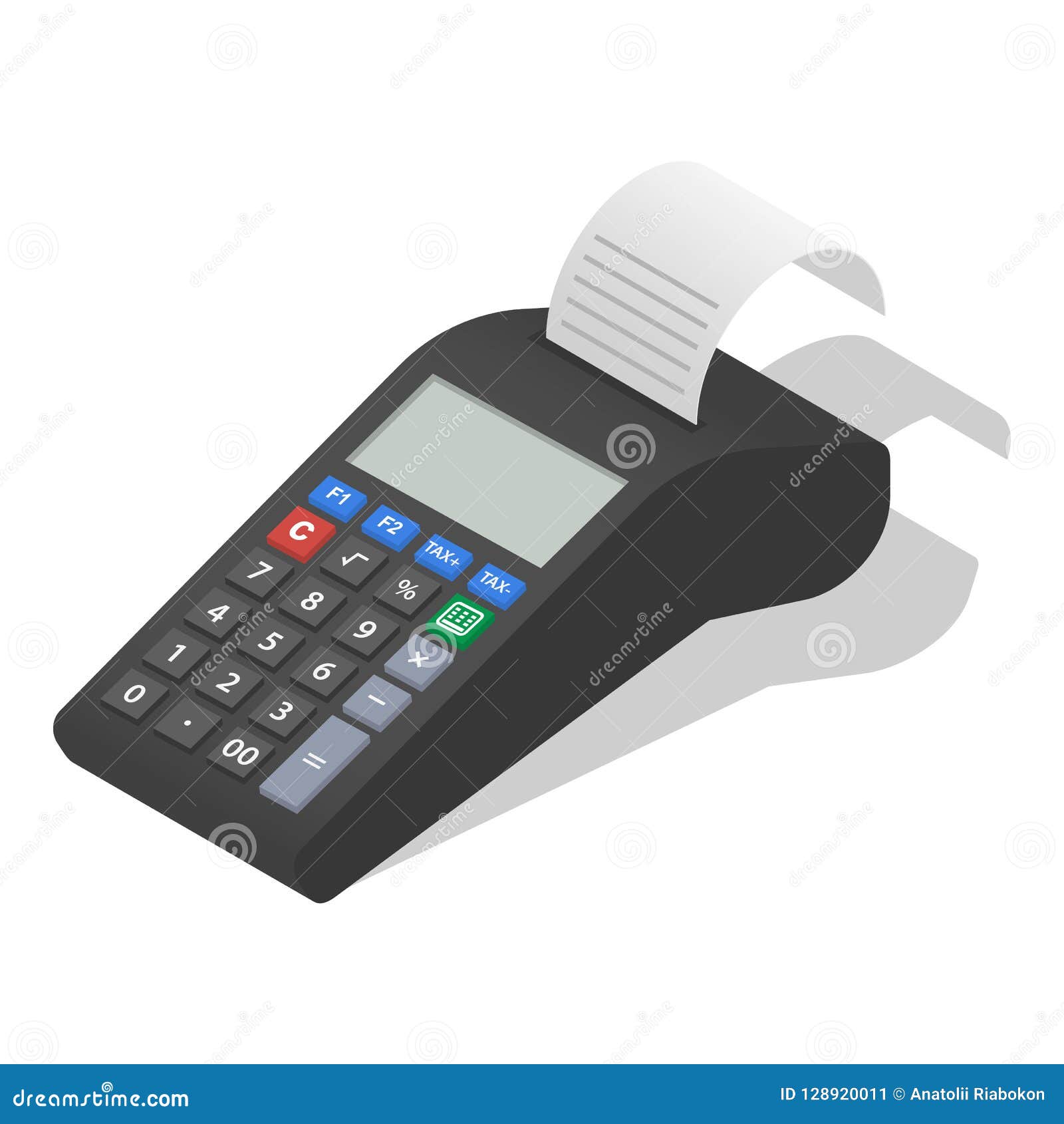Payment Terminal Icon Set, Isometric Style Stock Vector - Illustration ...