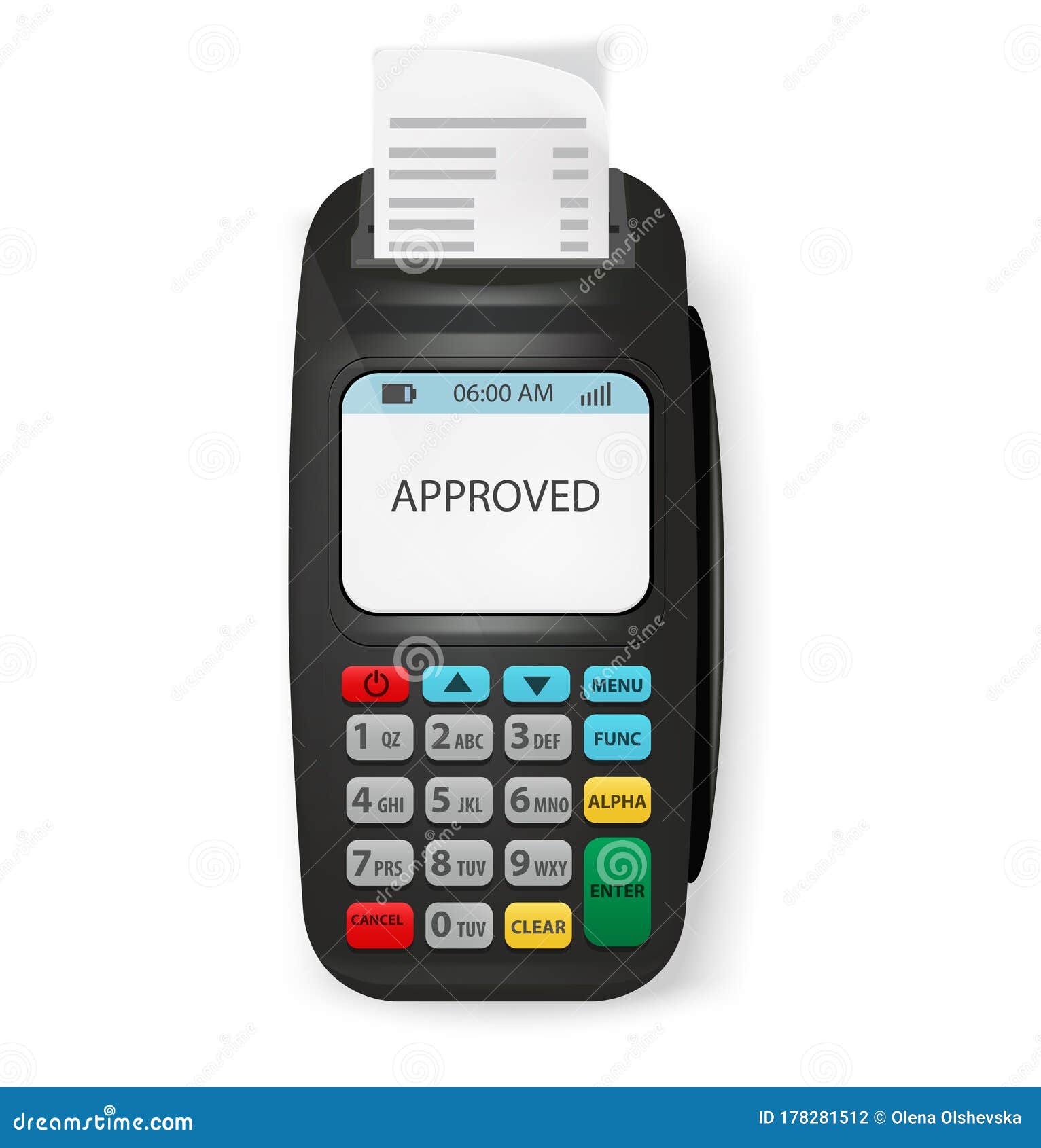 Payment Terminal Isolated. Vector Illustration Stock Vector ...